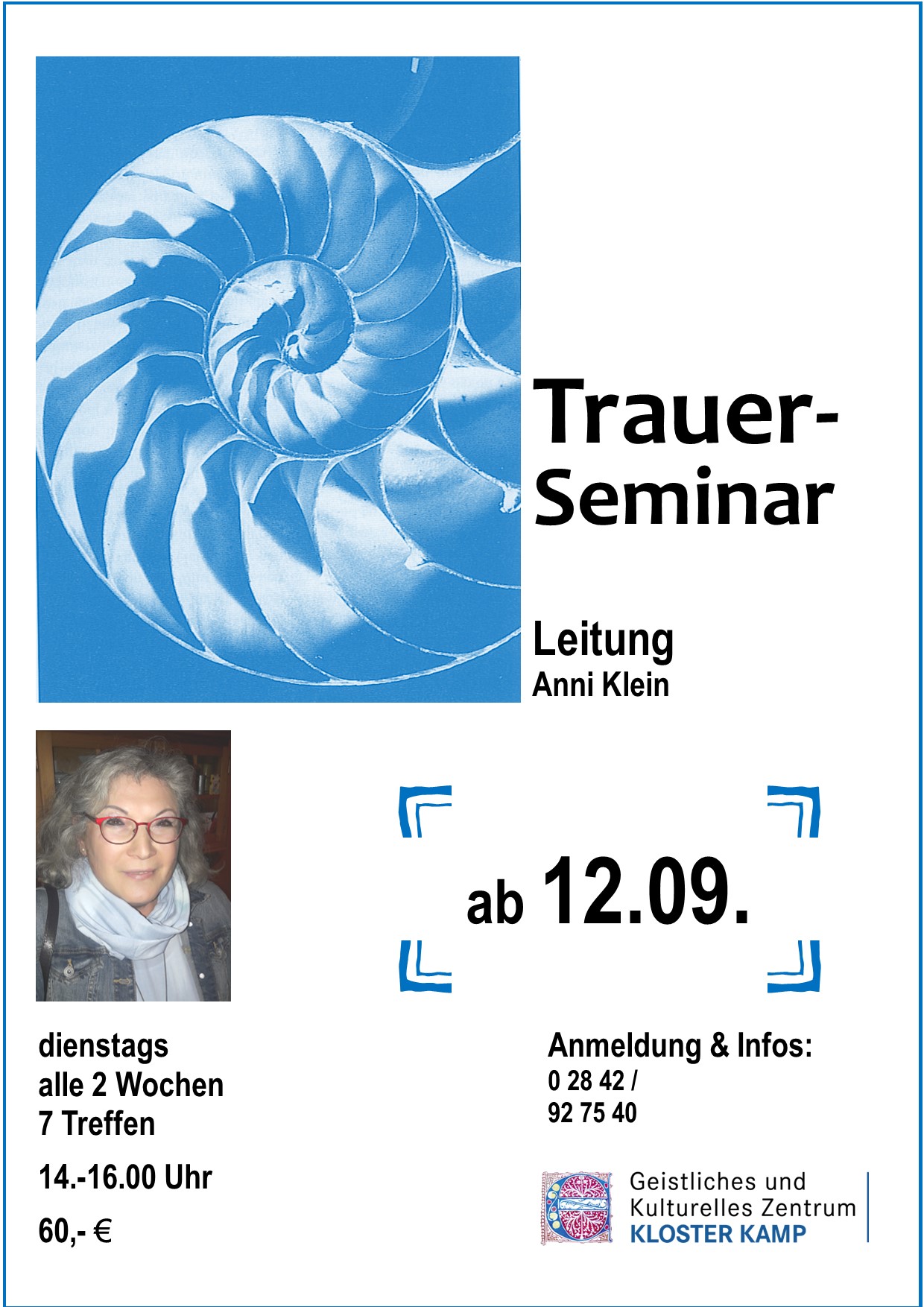 Kloster Kamp – Trauerbegleitung als Seminar für Betroffene
